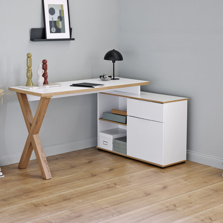 Union Rustic Lika L-Shaped Writing Desk & Reviews | Wayfair.co.uk